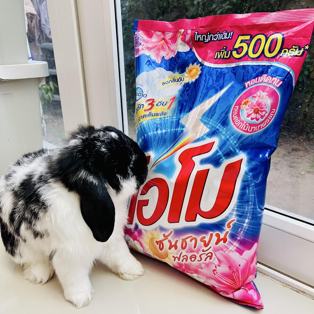 (ถุงใหญ่ 3500 กรัม) ผงซักฟอก โอโมซันชายน์ ฟลอรัล ขนาด 3500 กรัม OMO ...