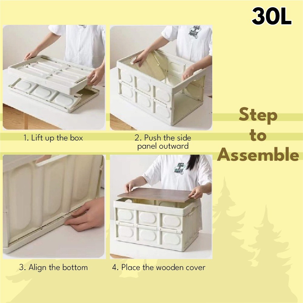 hot🔥การประกันคุณภาพ🔥 import Storage Box 30L 50L Camping Large Car ...