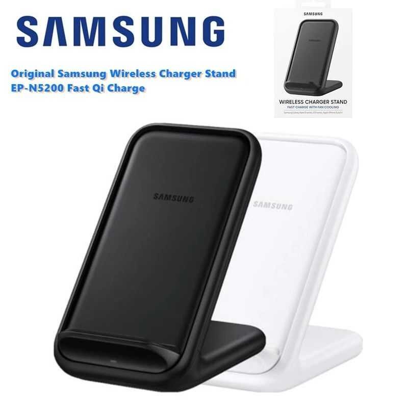Original แท่นชาร์จไร้สาย Fast Qi ชาร์จ Ep-N5200สำหรับ Samsung S21 S20 ...