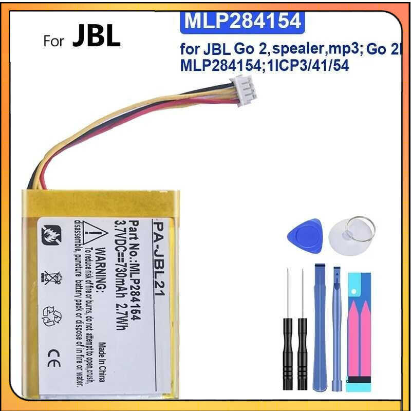 Go2 MLP284154 730mAh Battery for JBL Go 2,Go 2H;MLP284154;1ICP3/41/54 ...