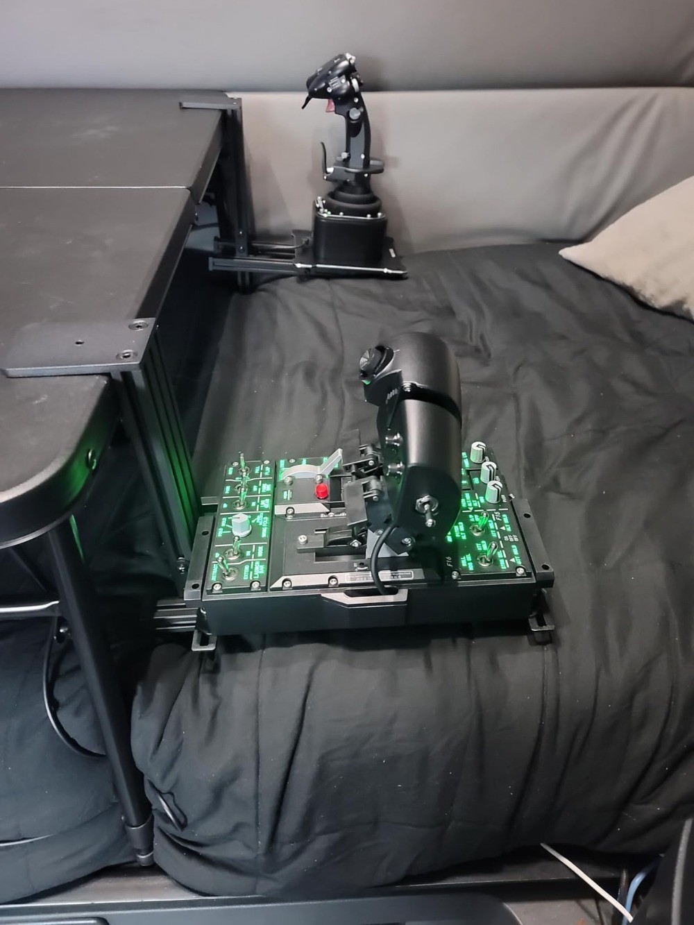 เดสก์ท็อปจําลอง Flying Joystick Bracket คันเร่ง x56 Tumaster Warthog ...