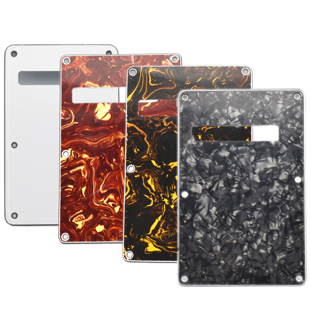 1PC หลายสี 3 Plys กีตาร์ไฟฟ้าแผ่นด้านหลัง Tremolo Cavity สําหรับ ST ...