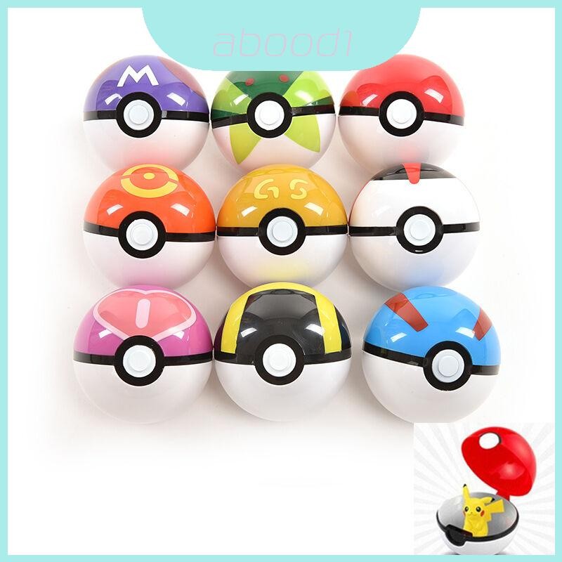 Pokeball Design Classic 7 ซม.ของเล่น Ball และ Pikachu ของขวัญตัวเลขมอนส ...