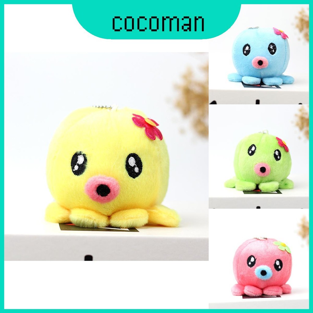 Mini Octopus Charming Plush พวงกุญแจ Soft Pp ผ้าฝ้ายตุ๊กตาสัตว์กระเป๋า ...