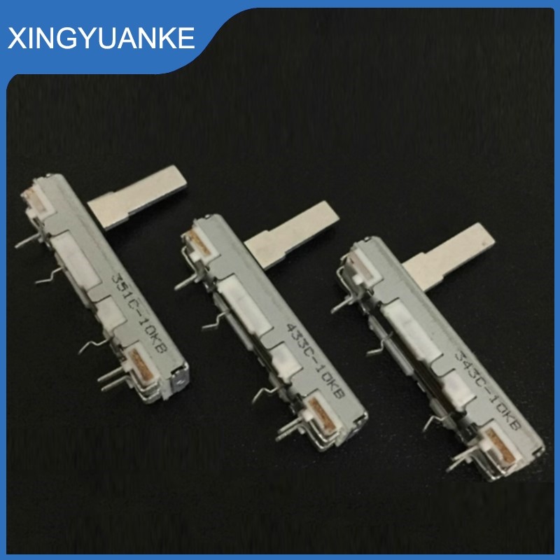 2pcs 3.5 ซม.ตรงสไลด์ Potentiometer B10K 35 มม.Mono 3-Pin ปรับระดับเสียง ...