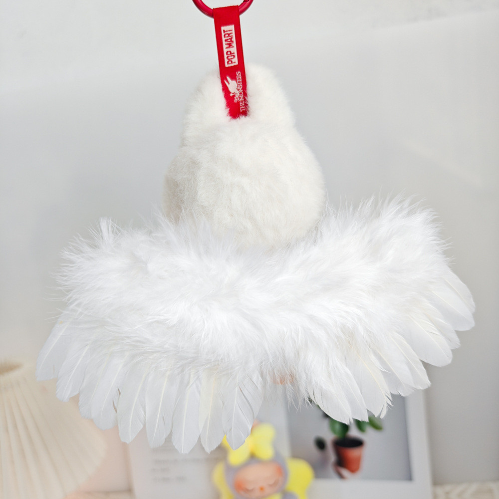 FYG (ไม่มีตุ๊กตา) สําหรับ 17 ซม.labubu v3 DIY Feather Angel Wing ทารก ...