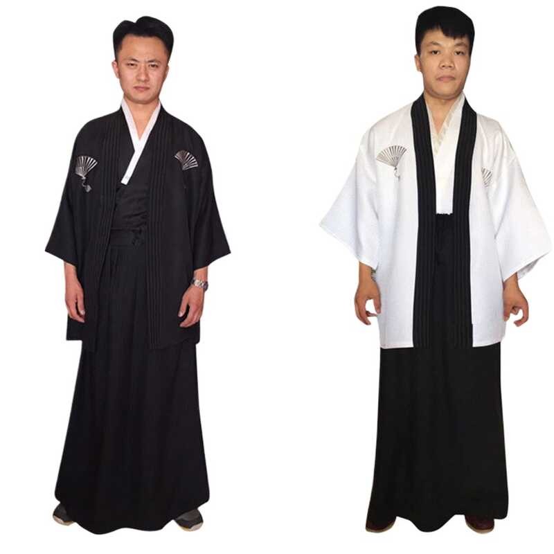 LY Men's Samurai Clothes Classic Japanese Samurai Clothing Men's Kimono ...