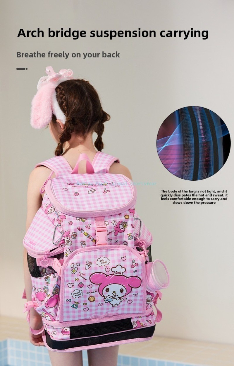 ZOKE Children's Waterproof Swim Backpack – กระเป๋าแห้งและเปียก พร้อมที่ ...