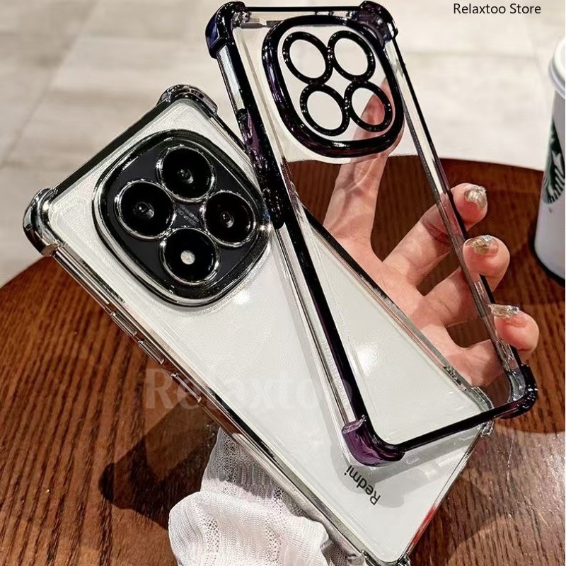 Clear Plating Soft Casing For Xiaomi Redmi Note 14 15 Note14 Note15 Pro ...