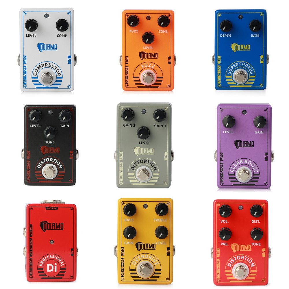 Dolamo กีตาร์ D-1 คอมเพรสเซอร์ D-2 Fuzz D-3 Super Chorus D-4 High Gain ...