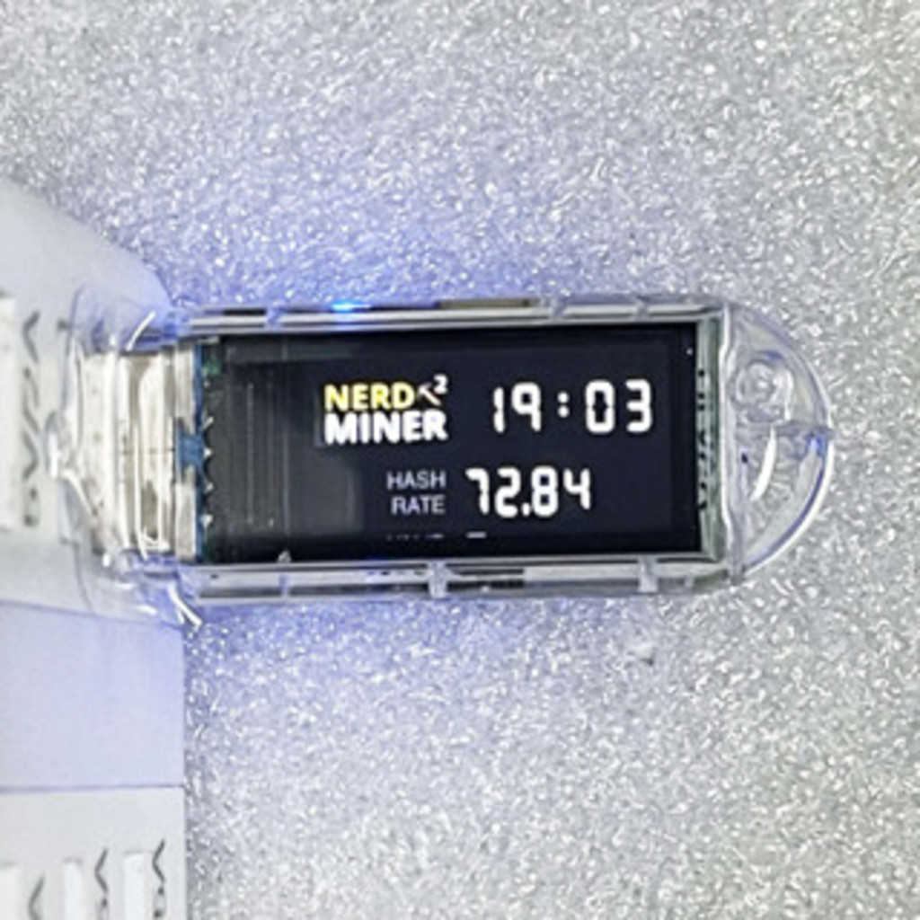 Nerd 73Kh/s USB Thumb Solo Lottery Miner พร้อมจอแสดงผลขนาดเล็ก ...