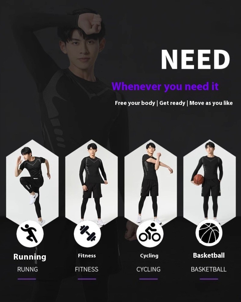 เลกกิ้งกีฬาผู้ชาย 2025 ยืดหยุ่น แห้งเร็ว สำหรับบาสเกตบอล วิ่ง และโยคะ ...