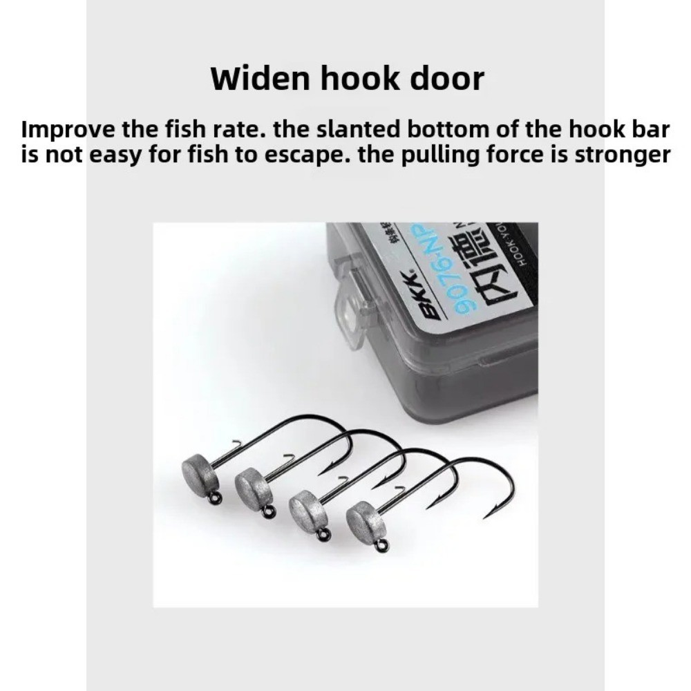 BKK 9076 NP NED Head Rig Soft Bait Fishing Hooks | Shopee Thailand