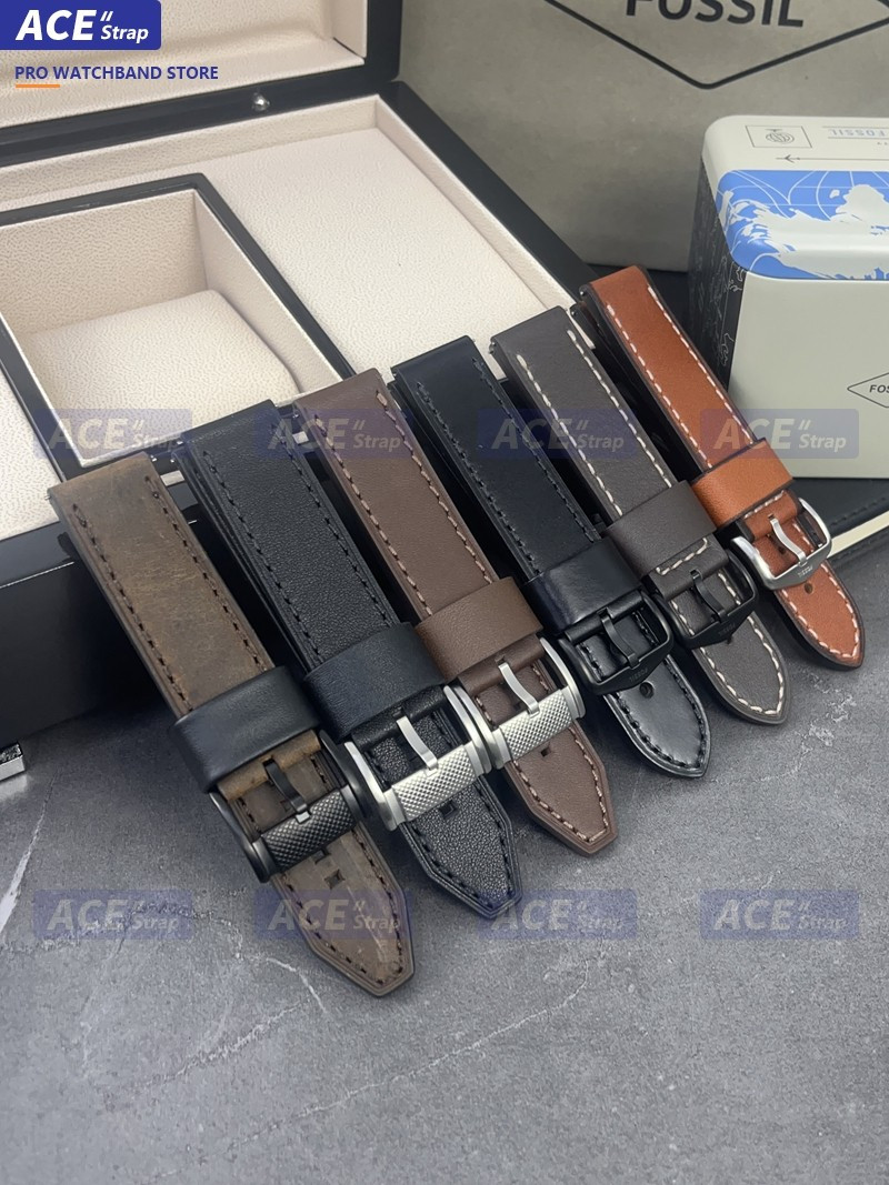 เหมาะสำหรับสายนาฬิกา FOSSIL สำหรับผู้ชาย 22mm 24mm เข้าชุด FS4656 ...