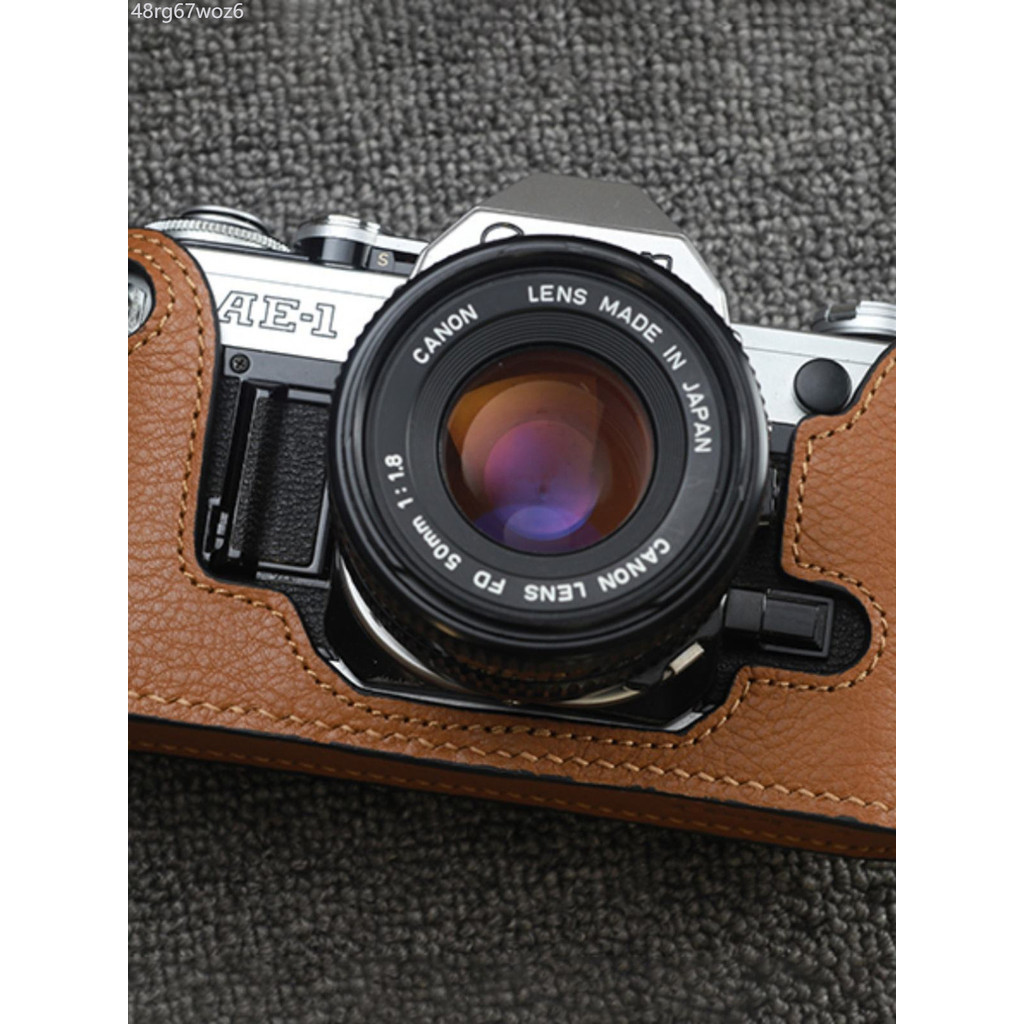 Funper] Canon AE-1 AE-1P A-1 EF กระเป๋ากล้องหนังกระเป๋าหนังวัวแท้ฐาน ...