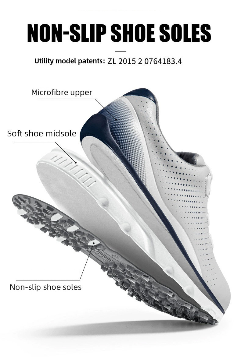 PGM XZ322 รองเท้ากอล์ฟผู้ชายป้องกันการลื่นหัวเข็มลูกไม้กันน้ำรองเท้า ...