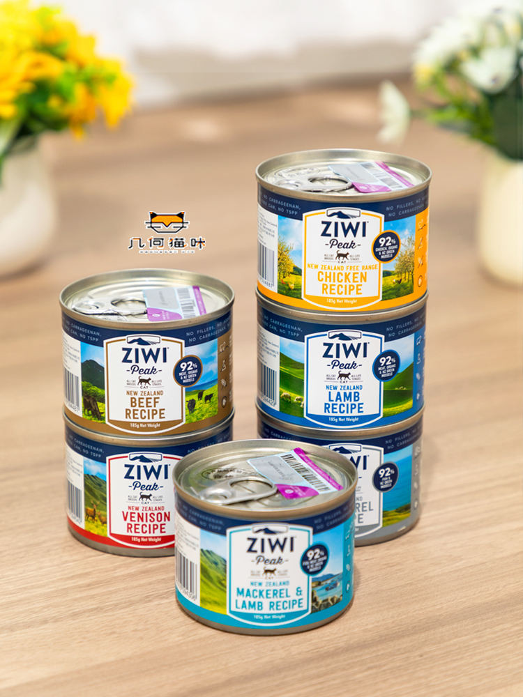 อาหารหลักปลอดธัญพืช Ziwi Peak ของนิวซีแลนด์สำหรับแมวโตกระป๋องใช้อาหารกระป๋องนำเข้าขนาด 85g/185g ...