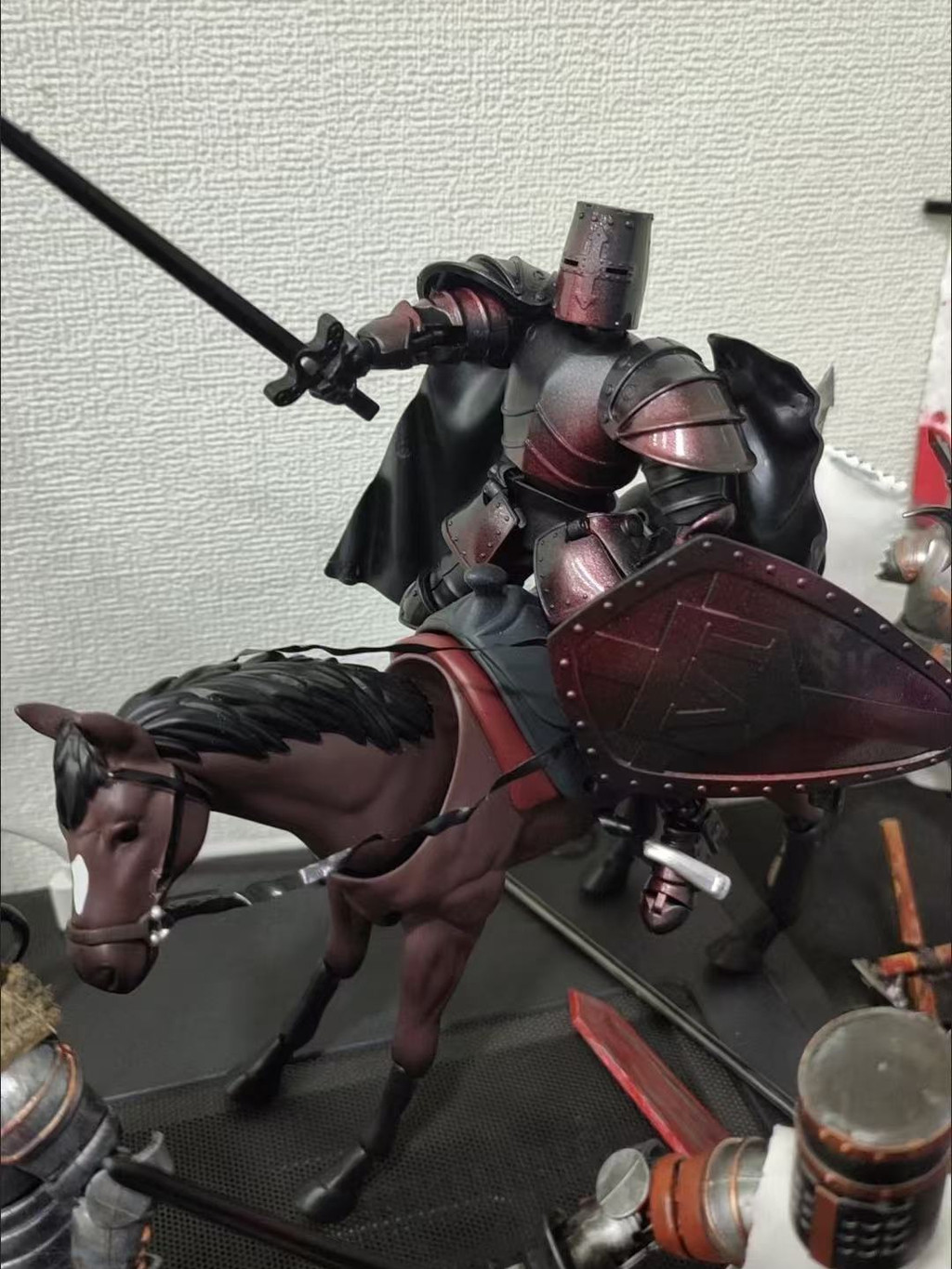 3d การพิมพ์ยุคกลาง Knight Dummy Action Figure Lucky 13 Skeleton man ...