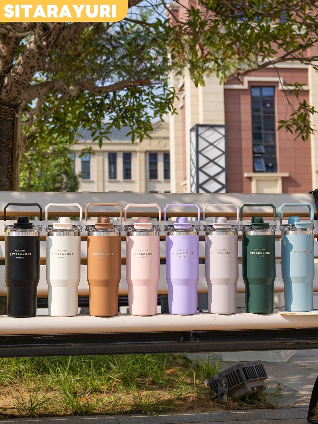 SITARAYURI 600ml 900ml แก้วน้ำเก็บอุณหภูมิร้อน-เย็น สำหรับพกพาในชีวิตประจำวัน แก้วน้ำสแตนเลส 304 ...