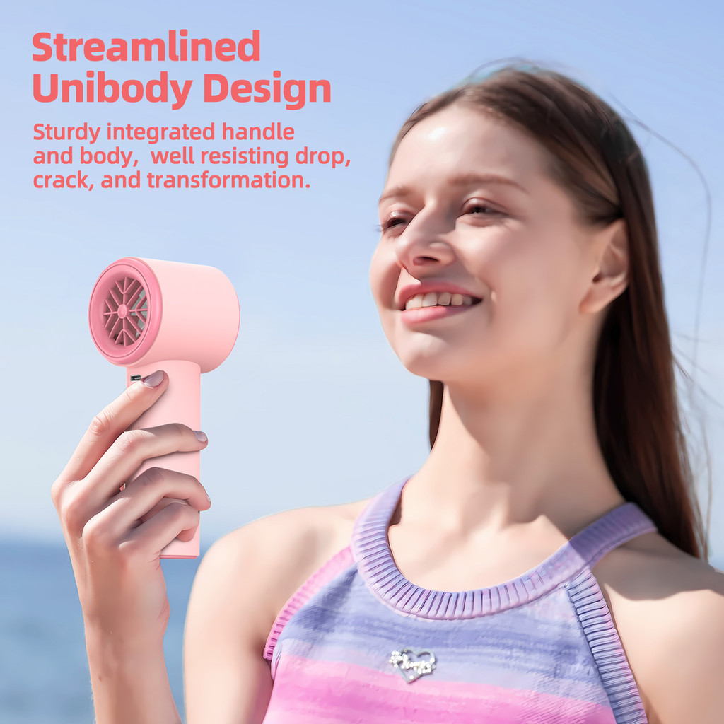 GOOJODOQ GFS006 Mini Handheld Fan 10x Enhanced Wind Strength 100-level ...