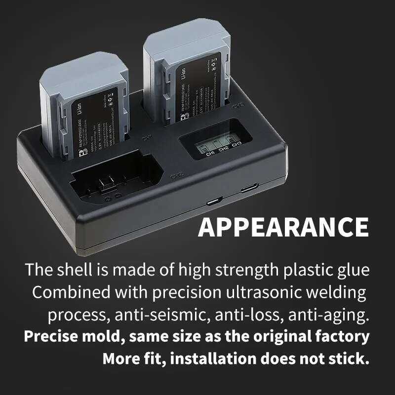 ชุดแบตเตอรี่ Np-Fz100 FB และที่ชาร์จ USB 3ช่องสำหรับ Sony A7m4 A7r4 A7m3 A7r3 A7s3 A7r5 Fx30 ...