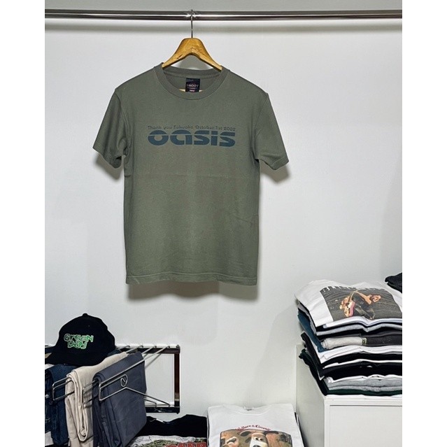 ♞เสื้อวงมือสอง VINTAGE 2002 OASIS TOUR FUKUOKA LIVE IN JAPAN Size M มือ ...