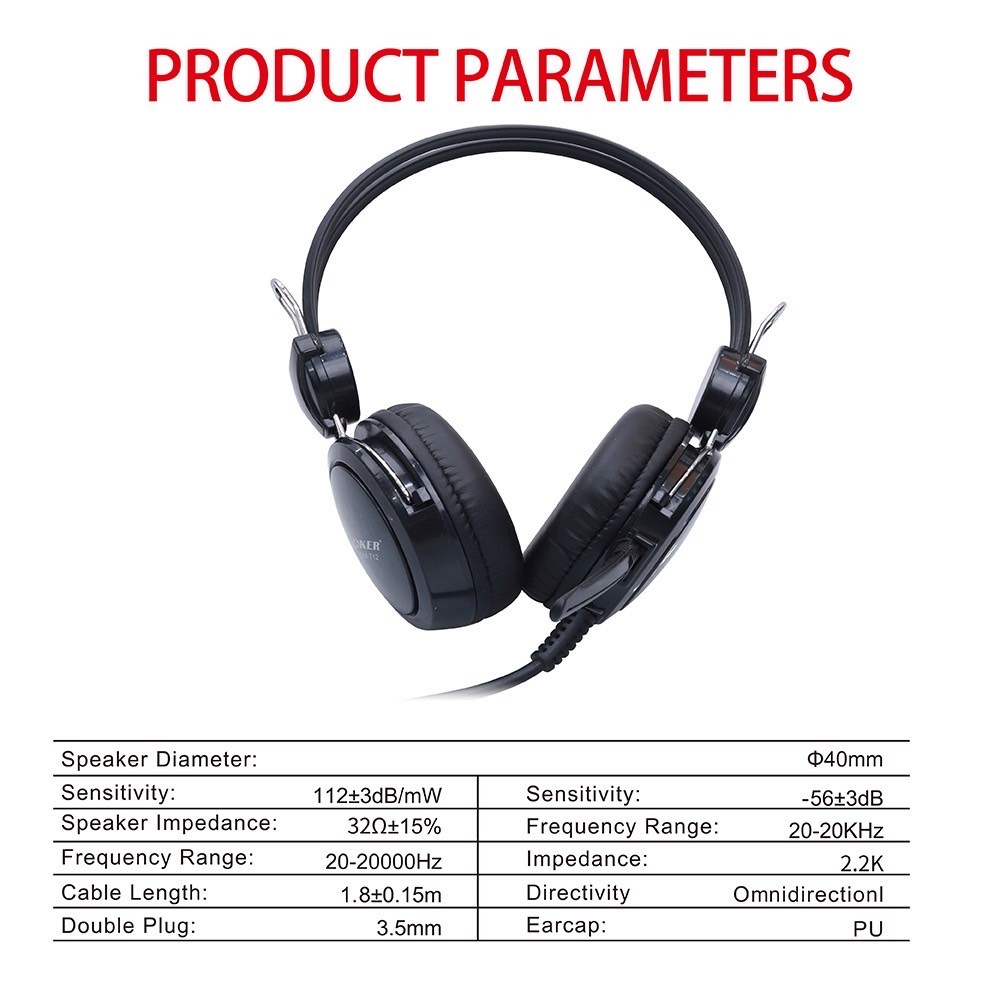 🚀ส่งเร็ว🚀 OKER SM-712 Black Gaming Headphones สีดำ หูฟังโอเคอร์ ครอบหู เล่นเกมส์ ทำงาน ฟังเพลง ...