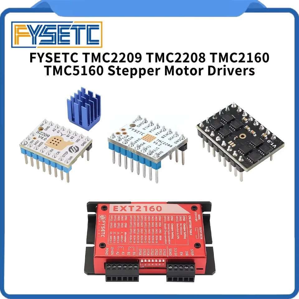3D FYSETC TMC2209 TMC2208 TMC2160 TMC5160 Stepper Motor Drivers สําหรับ Octopus Spider SKR ...