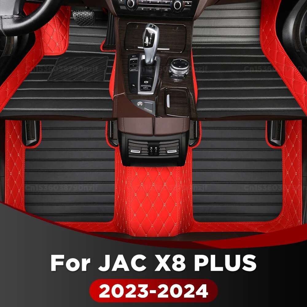 RHD สําหรับ JAC X8 PLUS 2023-2024 Custom รถพรมปูพื้นรถยนต์พรมฝาครอบ ...