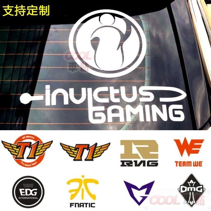 สติ๊กเกอร์ติดรถเกม League Of Legends Team Logo LOL IG SKT EDG ...