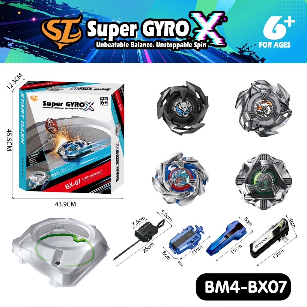 ใหม่ ชุดลูกข่าง Super GYRO X Combo Top แถมสนาม ของเล่นต่อสู้โลหะ สำหรับผู้เริ่มต้น เด็กเล่นสนุก ...