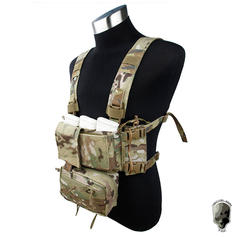 TMC Tactical Chest Rig Modular Design Chassis พร้อม 5.56 Mag Pouch Camo ...
