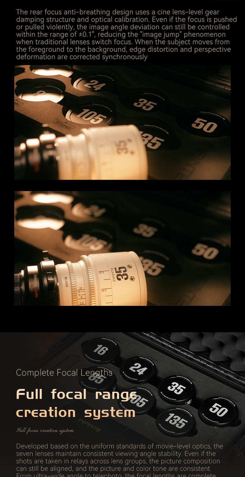 7Artisans INFINTE Series Full Frame Cine เลนส์สําหรับ PL / EF Mount 16 ...