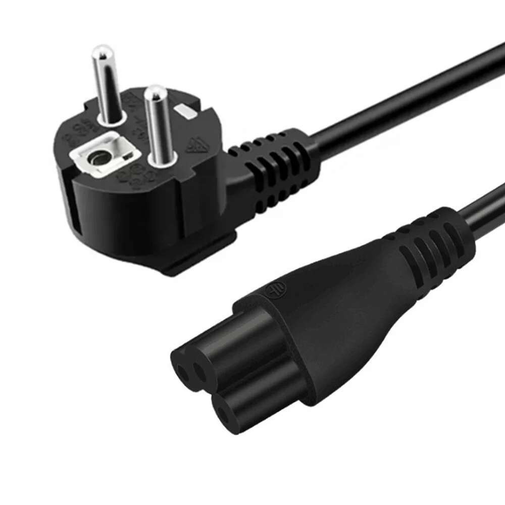 สายไฟ EU IEC-C5 2 ขา 2 ขา Clover Leaf Mains Cable charger สายไฟสําหรับ ...