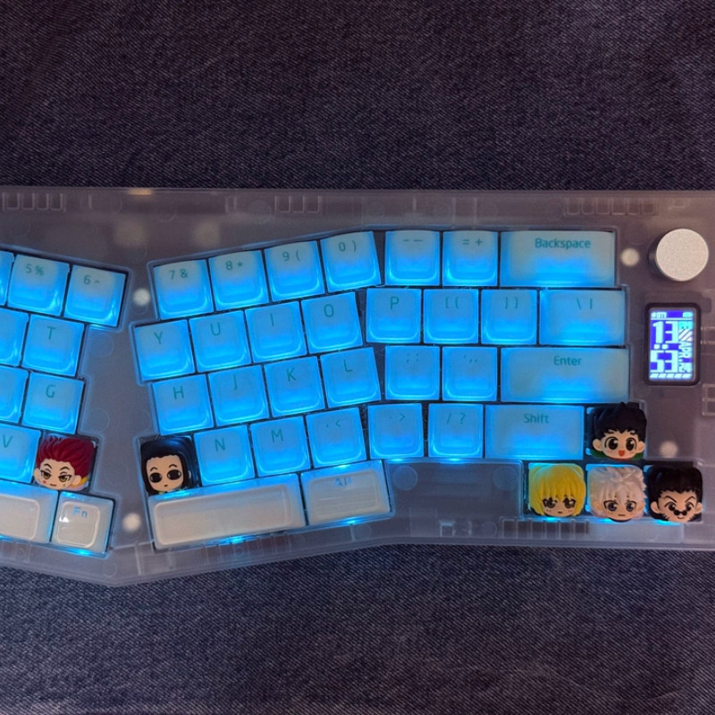 HUNTERHUNTER Keycap น่ารักการ์ตูน MX สวิทช์ 3D Creative Mechanical ...