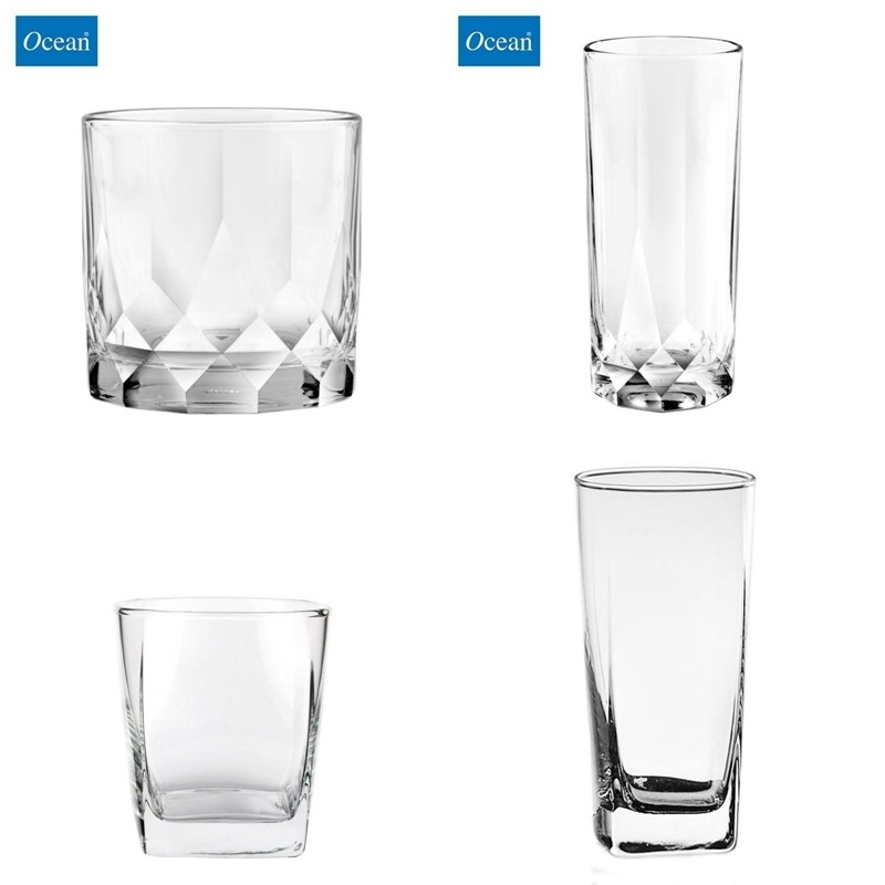 M KITCHEN แก้วน้ำ แก้วเหล้า สีใส Ocean glass (A2) | Shopee Thailand