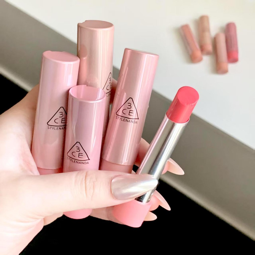 3CE Good Complexion Lip Balm เปลี่ยนสี Nude 3CE Glaze Lip Glow ลิปสติก ...