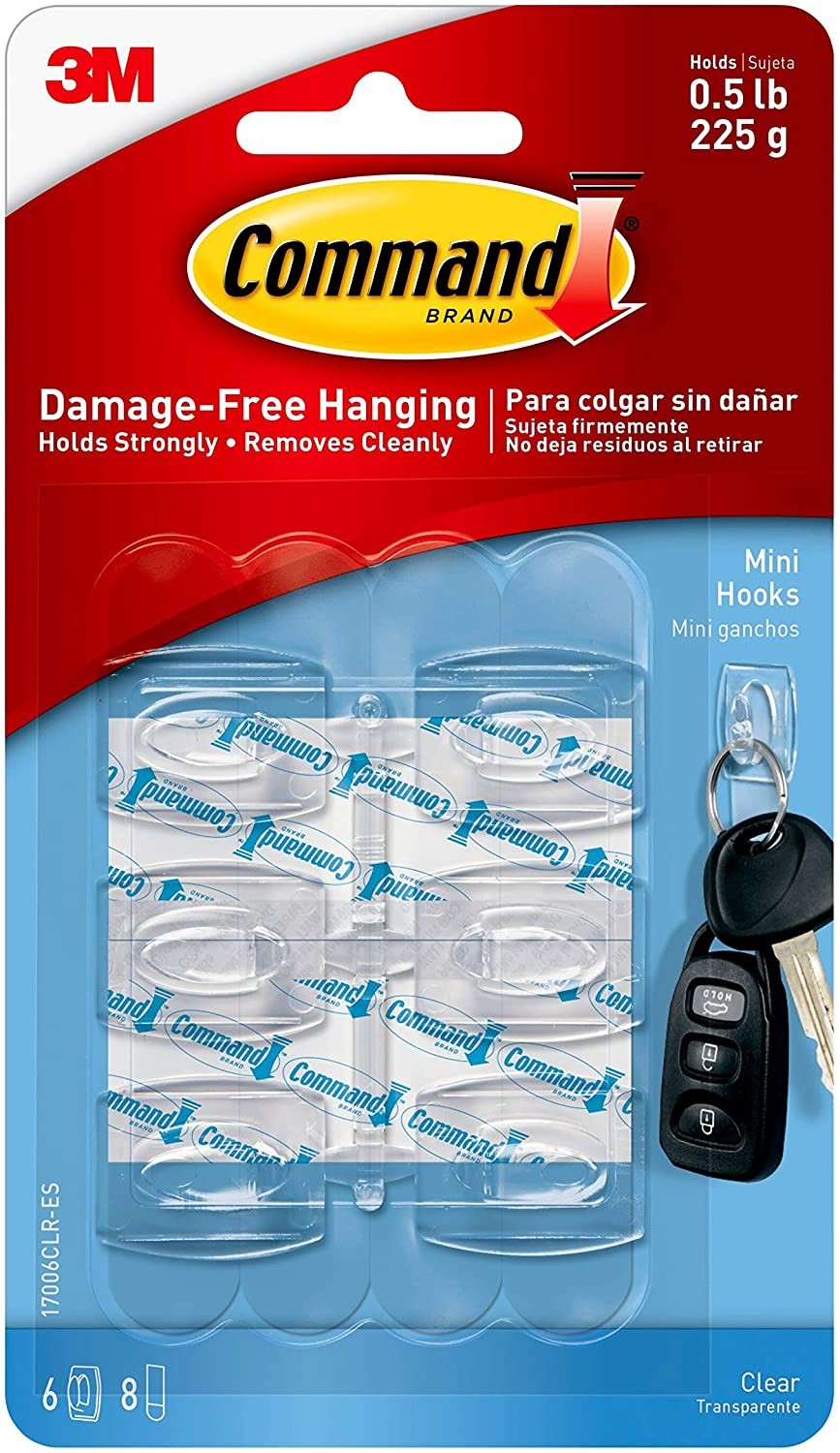 3M command Hooks command Decoration Clips command Wire Toggle Clear & transparent hook ขจัดความ ...