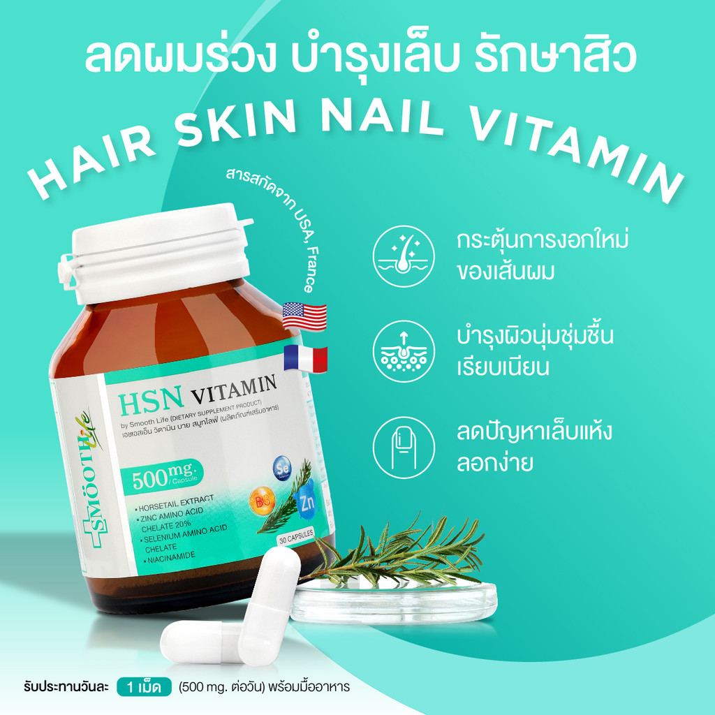 [1 ฟรี! 1] Smooth E Anti Hair Loss Thickening Shampoo 200 ml ฟรี ...