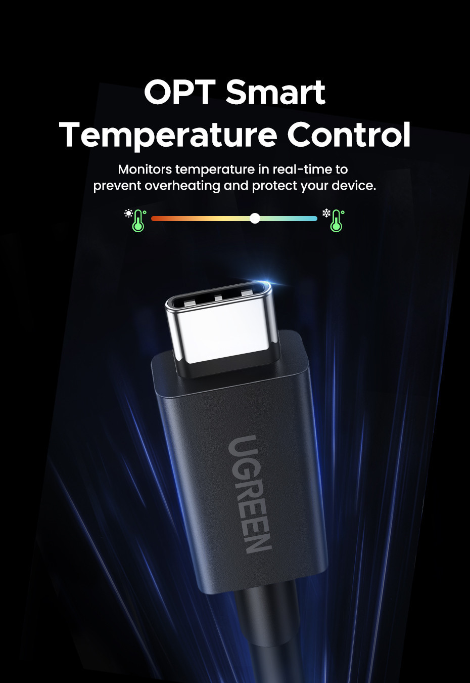 UGREEN 240W Thunderbolt 5 สาย USB C E-Marker สายชาร์จเร็ว 16K@60Hz 120Gbps Data Cable | Shopee ...