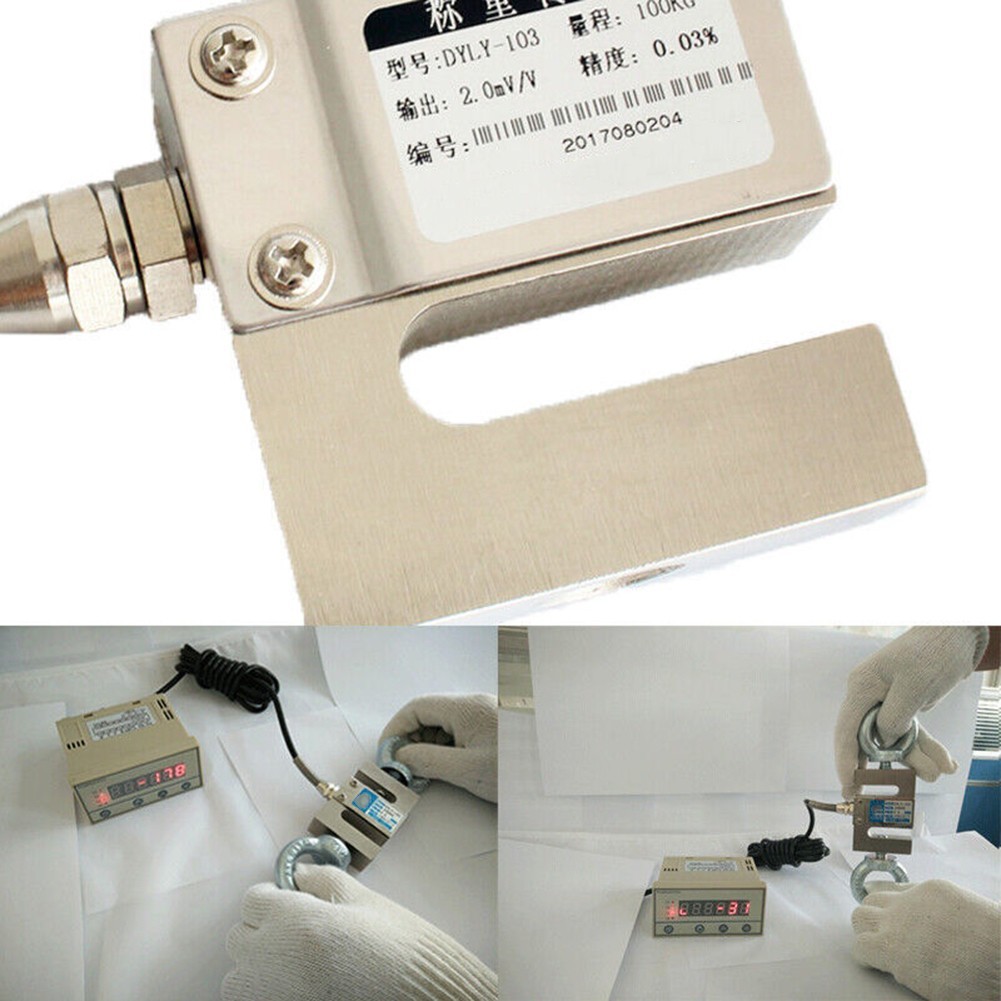 DYLY-103 S Type Load Cell Capacity 0 - 5000 KG Kilos Weight Sensor ...