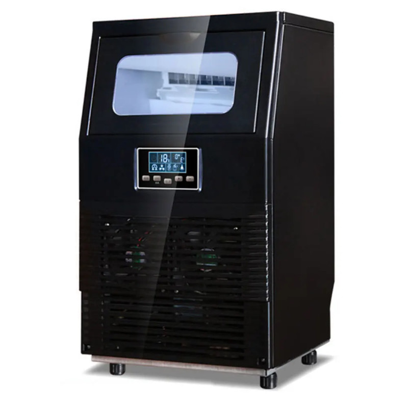 50kg Ice Machine Commercial Milk Tea Shop Bar อัตโนมัติ Cube Ice Maker ...