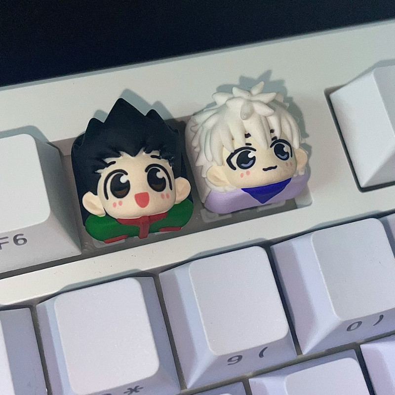 HUNTERHUNTER Keycap น่ารักการ์ตูน MX สวิทช์ 3D Creative Mechanical ...