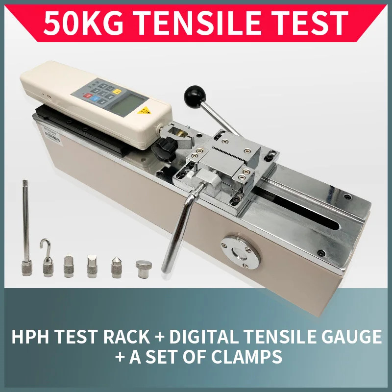 500N Digital Pointer Push Pull Force Gauge คู่มือแนวนอน Harness ...