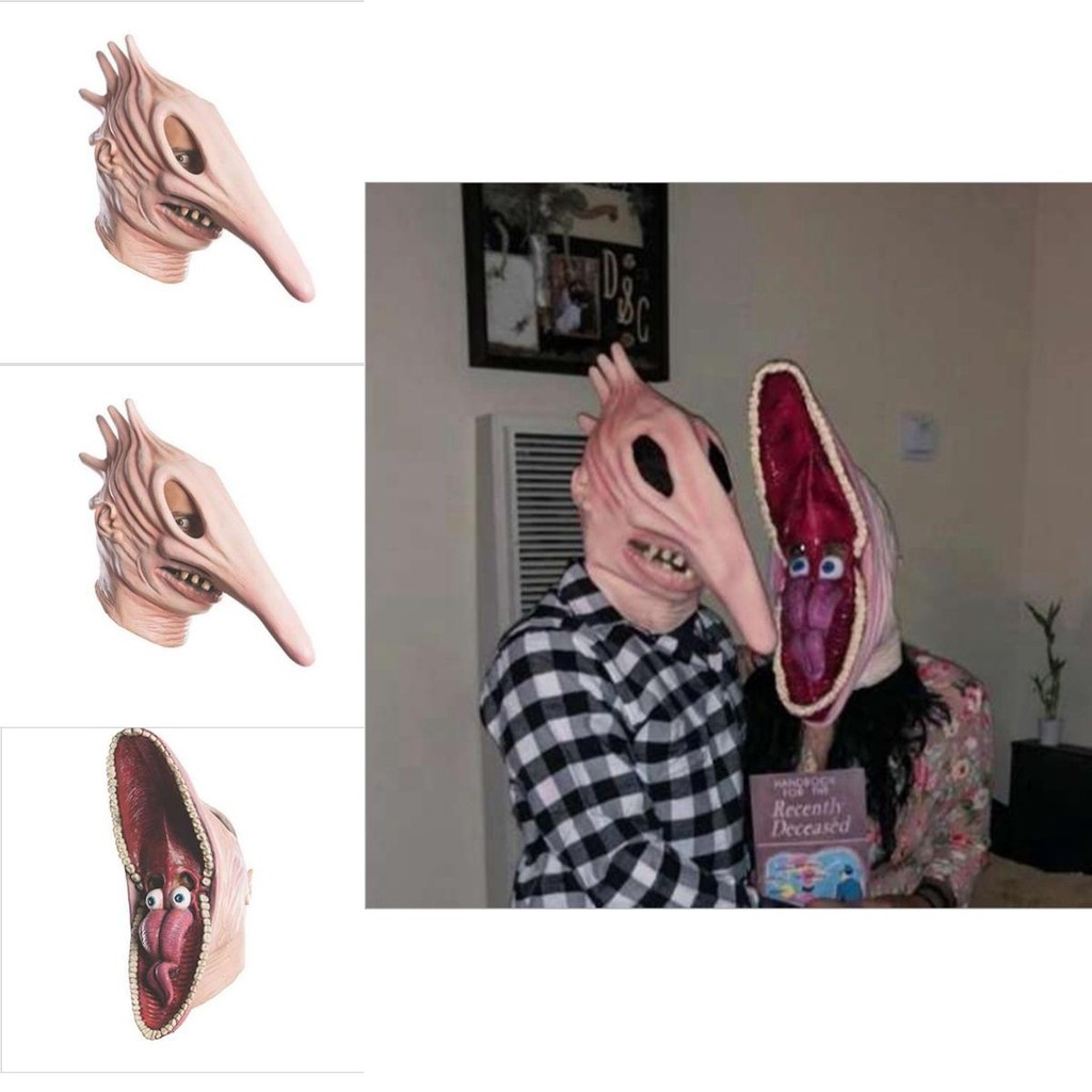 Barbara Beetlejuice ผู้ใหญ่ Adam Monster หน้ากากฮาโลวีน Masquerade ...