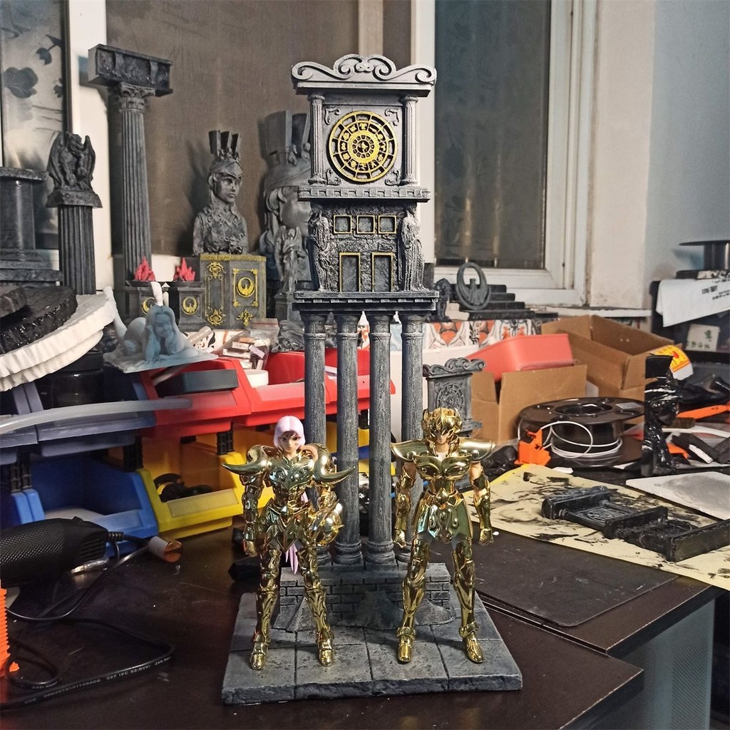 {ของเล่นสดใส} Saint Cloth Myth Clock Tower ภูมิทัศน์ Saint Seiya Fire ...