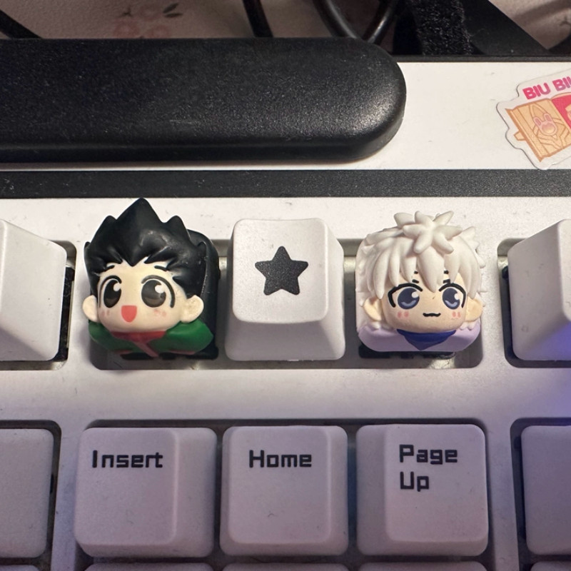 HUNTERHUNTER Keycap น่ารักการ์ตูน MX สวิทช์ 3D Creative Mechanical ...