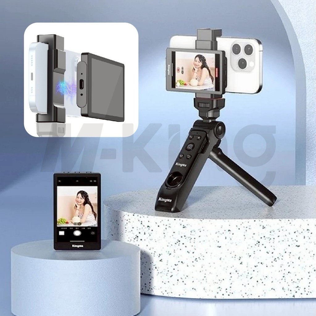 KINGMA VL-PH01 MAX Vlog Screen รุ่นอัพเกรด จอมอนิเตอร์สำหรับเซลฟี่ Vlog ...