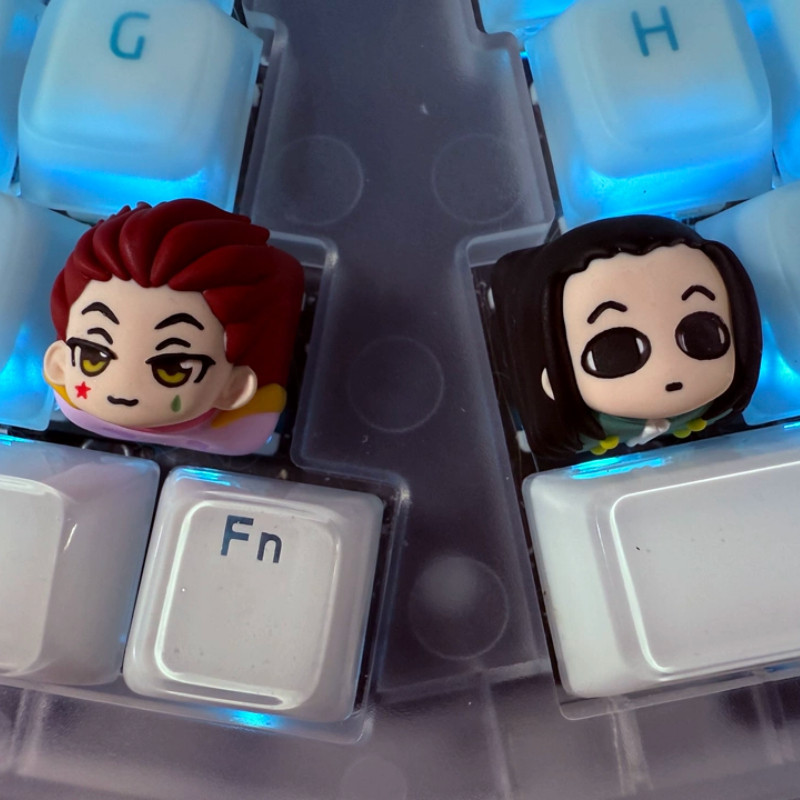 HUNTERHUNTER Keycap น่ารักการ์ตูน MX สวิทช์ 3D Creative Mechanical ...