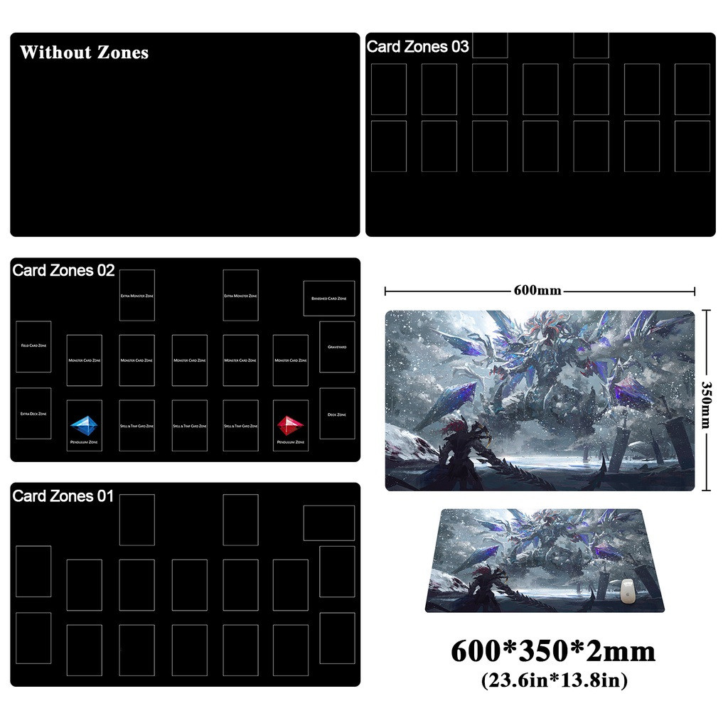YuGiOh Playmat Card Game Mat Play mats เข้ากันได้กับ OCG + ฟรีกระเป๋า ...
